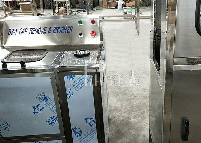 Auto Lifting Feeding SUS 304 120 BPH Gallon Filling Line